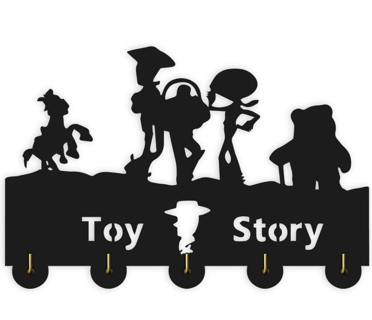 Toy Story Key Hooks-Unque Movie Theme Decor Wall Hooks Heavy Duty 20LB ...