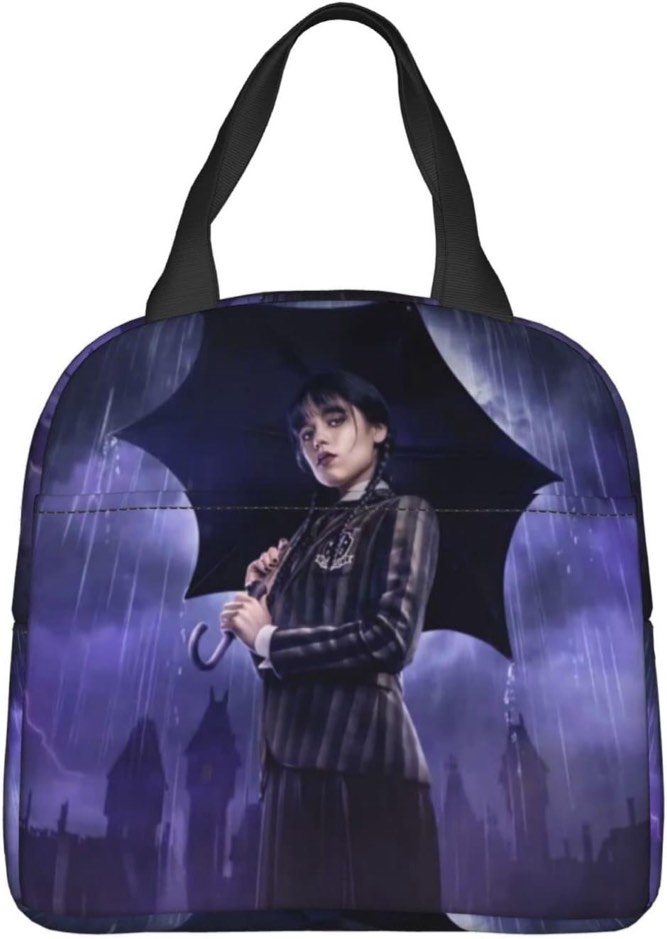 Horror Comedy Lunch Bag With Pocket Waterproof Reusable Lunch Box For ...