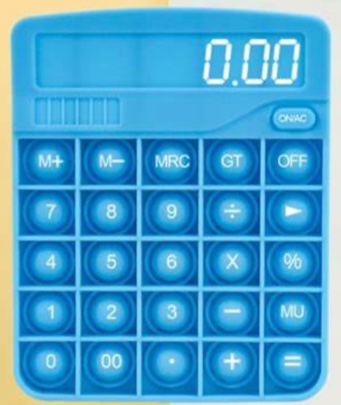 Small POP Calculator, POP Fidget POP for Girls- AA103--(7) Nuevo