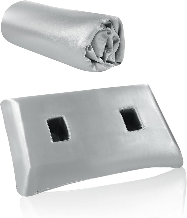 BALAPET Ear Hole Pillow Case,Satin Ear Piercing Pillow Removable Cover ...