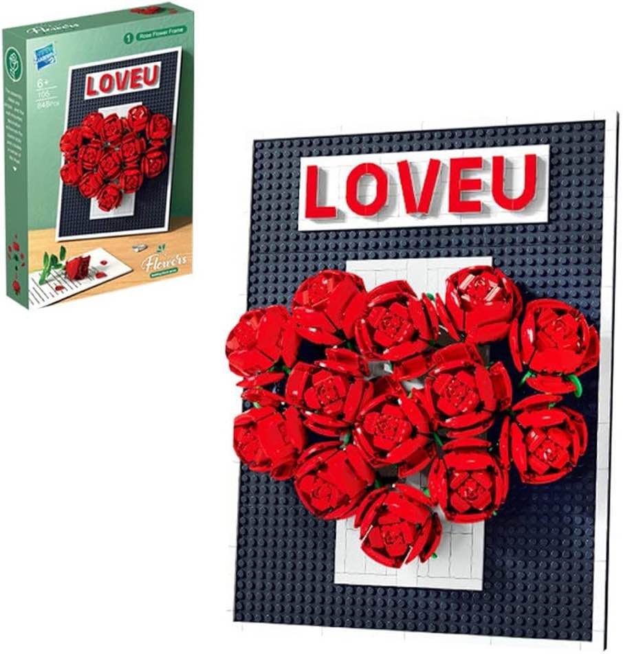 CODE FLORIST Rose Bouquet Building Kit — Forever Rose Artificial ...