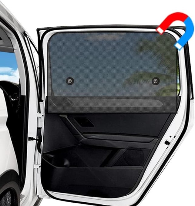 ESEWALAS 2 Pack Universal Car Shades for Front Windows,Magnetic Side ...