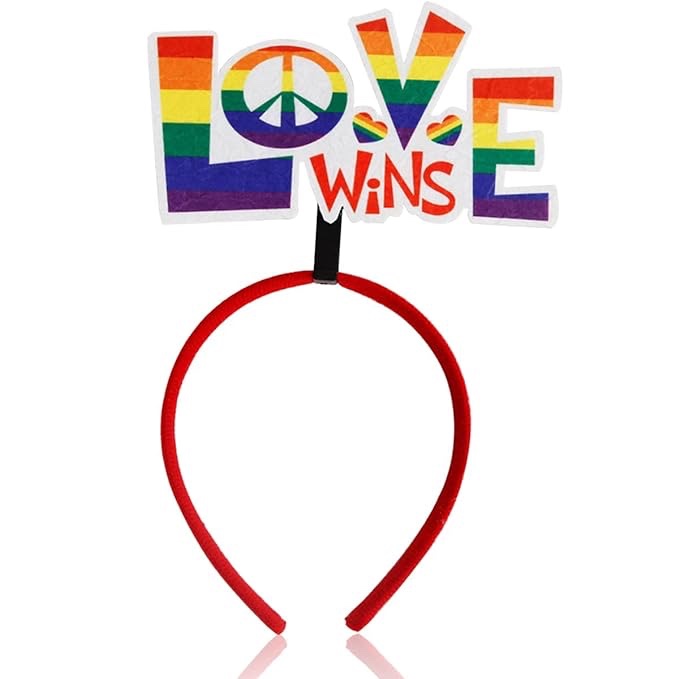 TUTUTUXX Pride Day Headband Rainbow Headband LGBT Hair Clips Head ...