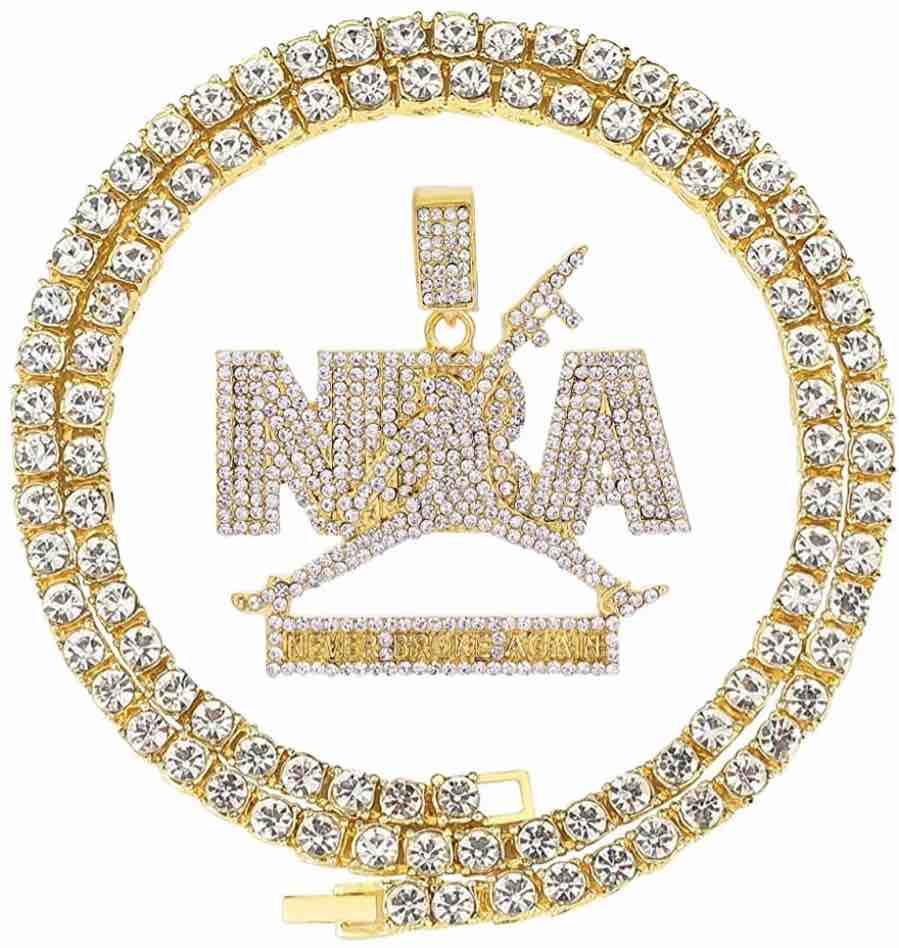 HH Bling Empire Iced Out Nba Silver Gold Young boy Chains for Men,Hip ...