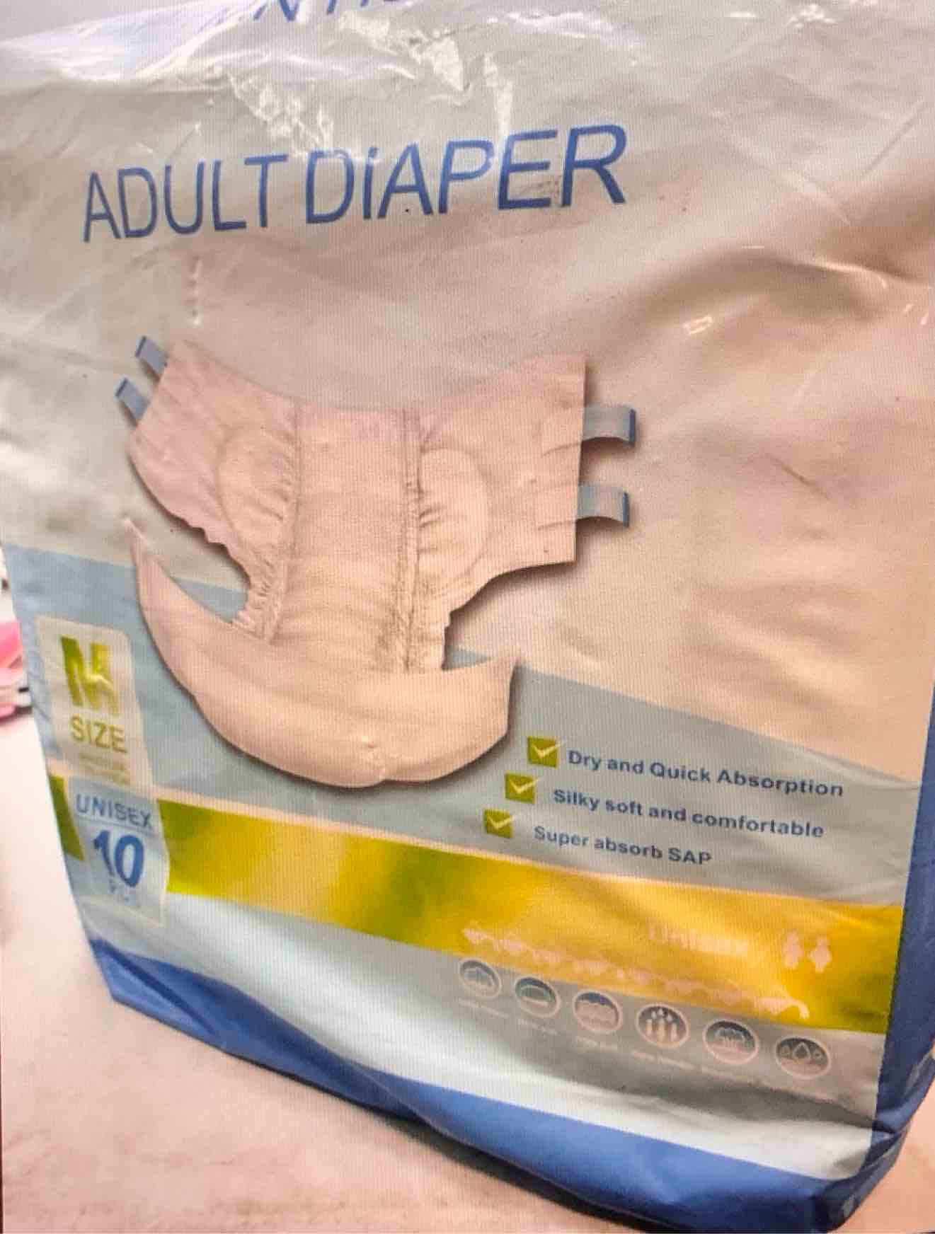 MN Health Super Absorbent Unisex Adult Diapers 10 per Pack by RMH3 ...