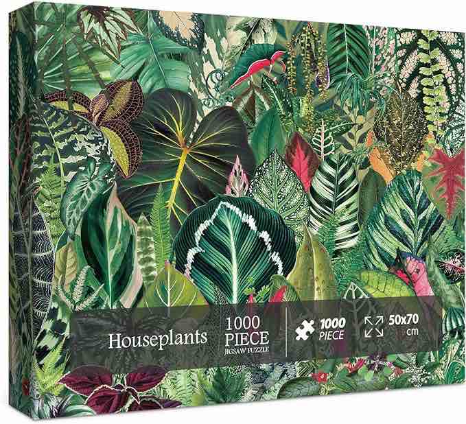 Plant Puzzle for Adult — Houseplant Jungle 1000-Piece Puzzle, Succulent ...