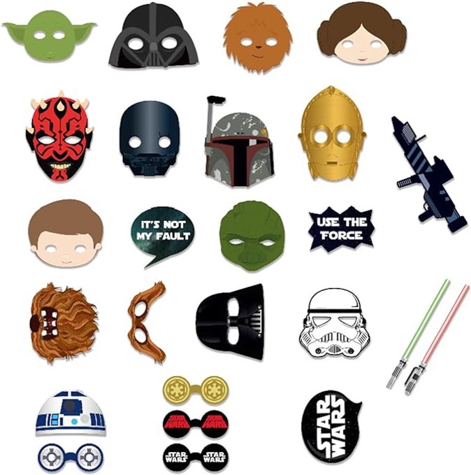 25PCS Star War Party Photo Booth Props,Star War Party Photo Booth Props ...