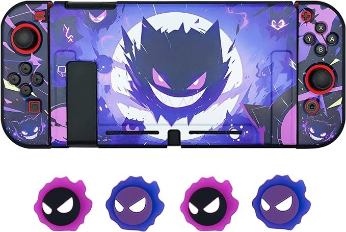 YOTOKAO Switch Thumb Grip Caps and Protective Case for Pokemmo Ghost ...