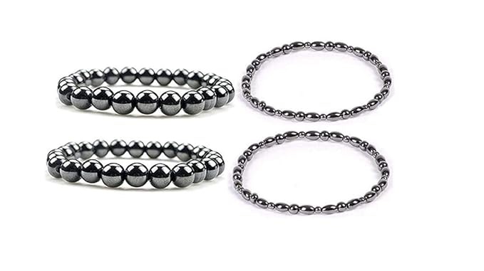 Dr. Kao 2 Pack Magnetic Therapy Anklet Bracelet Plus 2 Pack Magnetic Bracelet for Women Magnetic ...