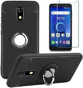 BLU View 3 Case and Screen Protector, [Magnetic Car Mount] Cover Case ...