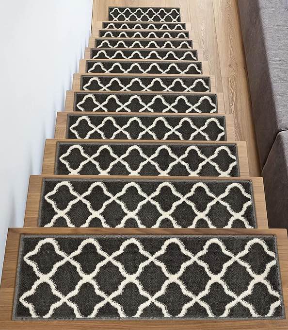 Lavinia Non-Slip Carpet Stair Treads for Wooden Steps, Slip Resistance ...