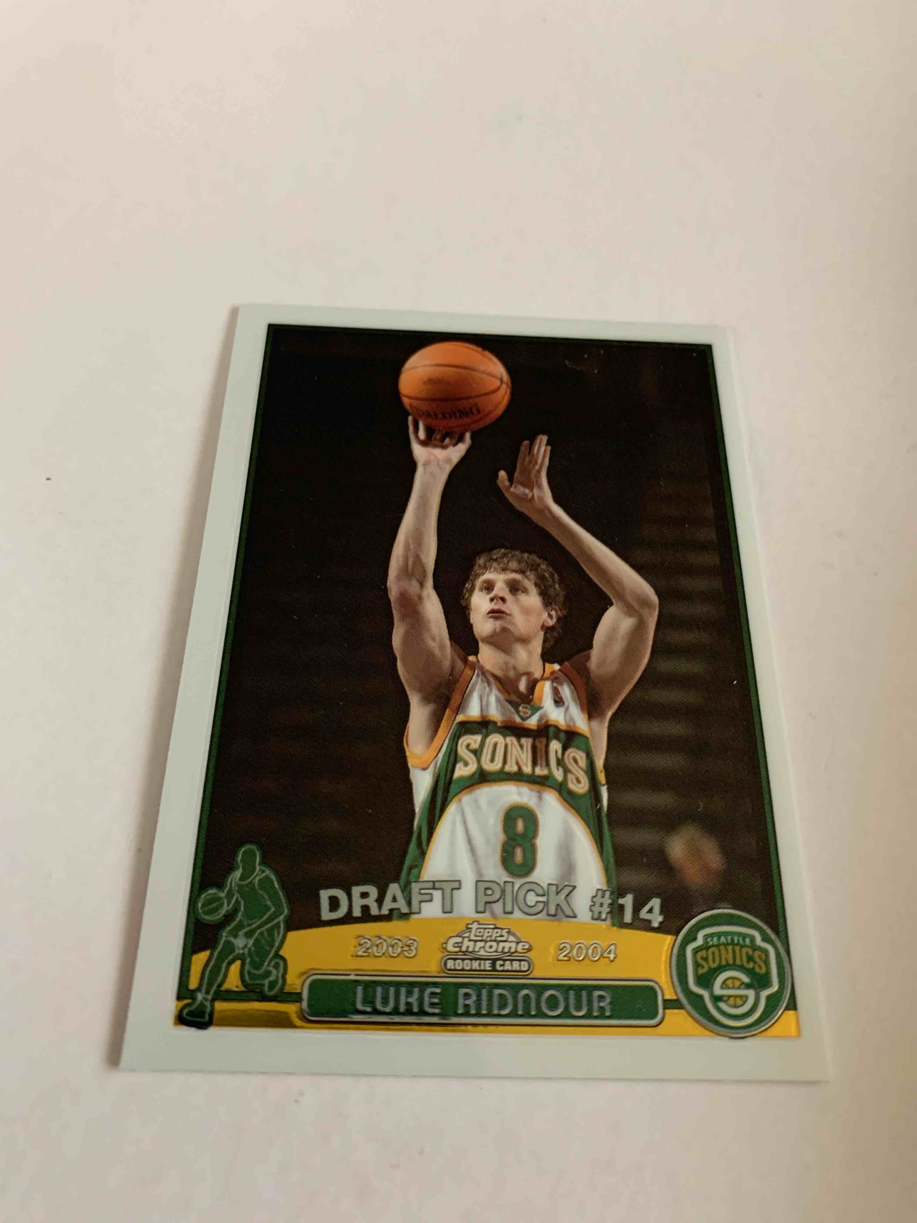 2004 Topps Chrome #124, Luke Ridnour Rookie Card