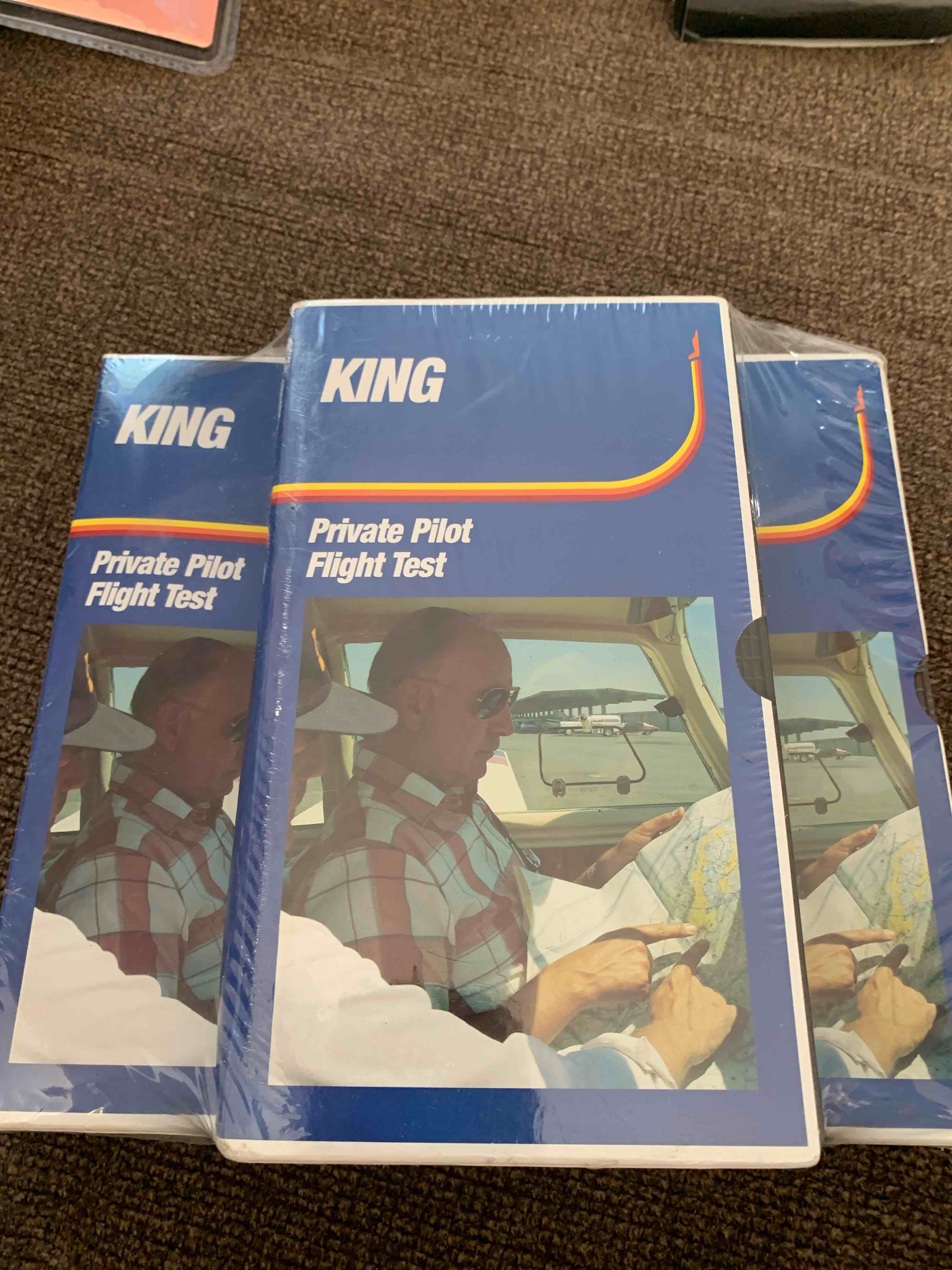 King, Private Pilot Flight Test, 3 VHS Tapes