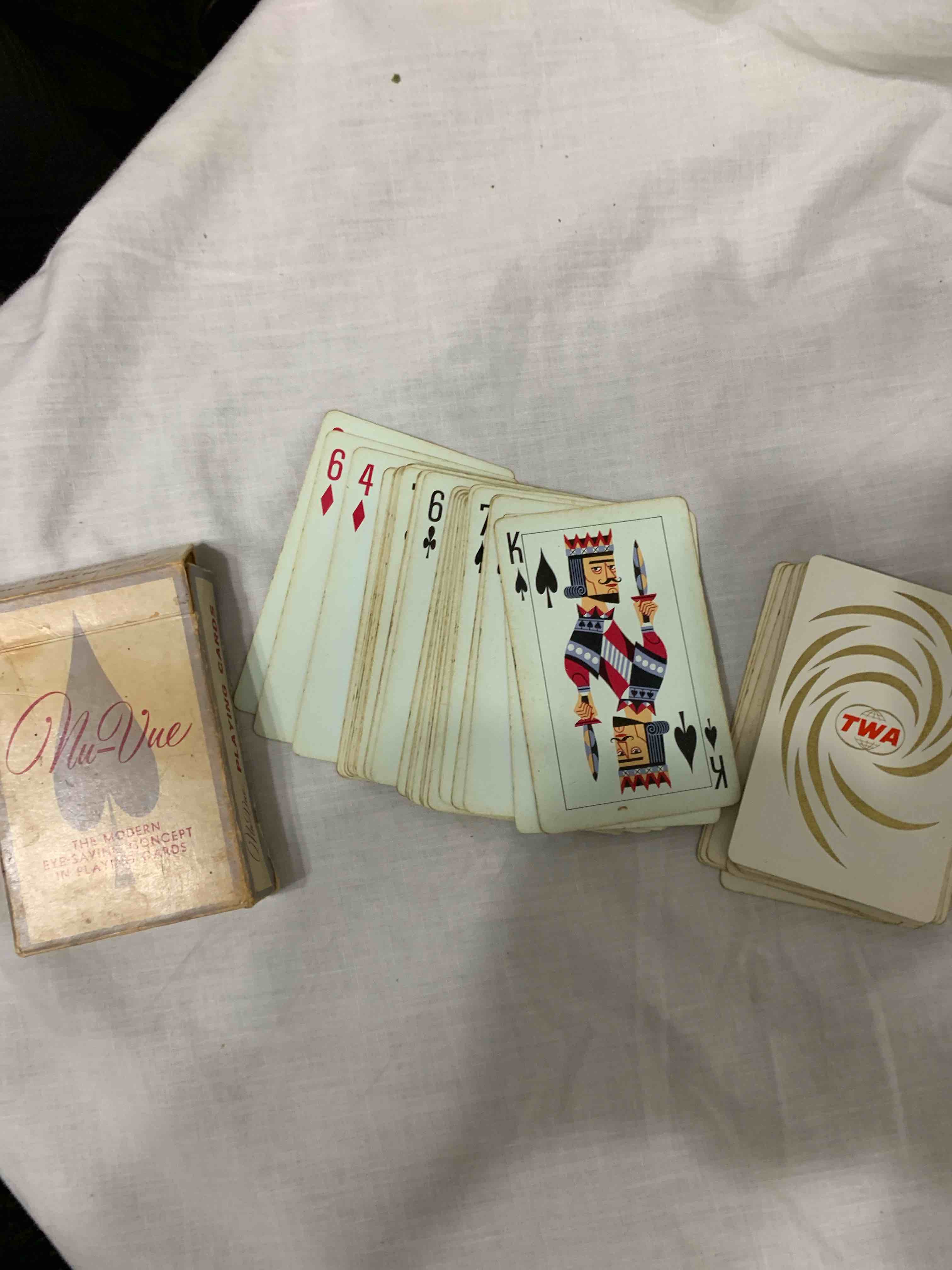 Vintage Deck of TWA Playing Cards