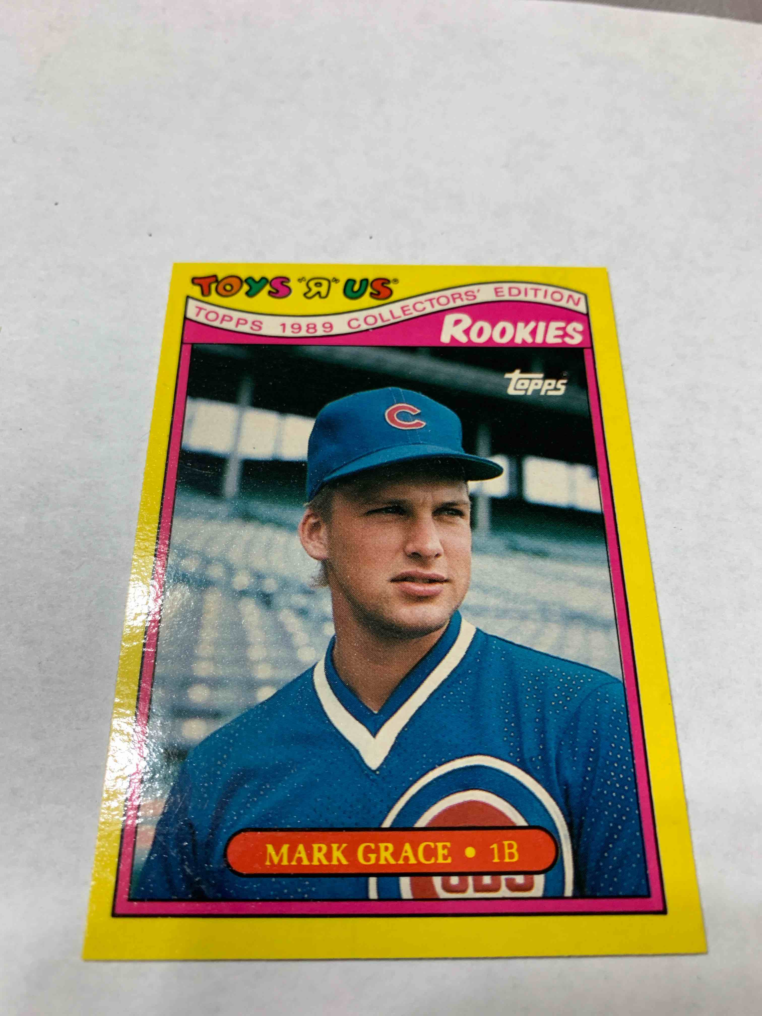 1989 Topps/ Toys R Us, #12, Mark Grace Rookie Card