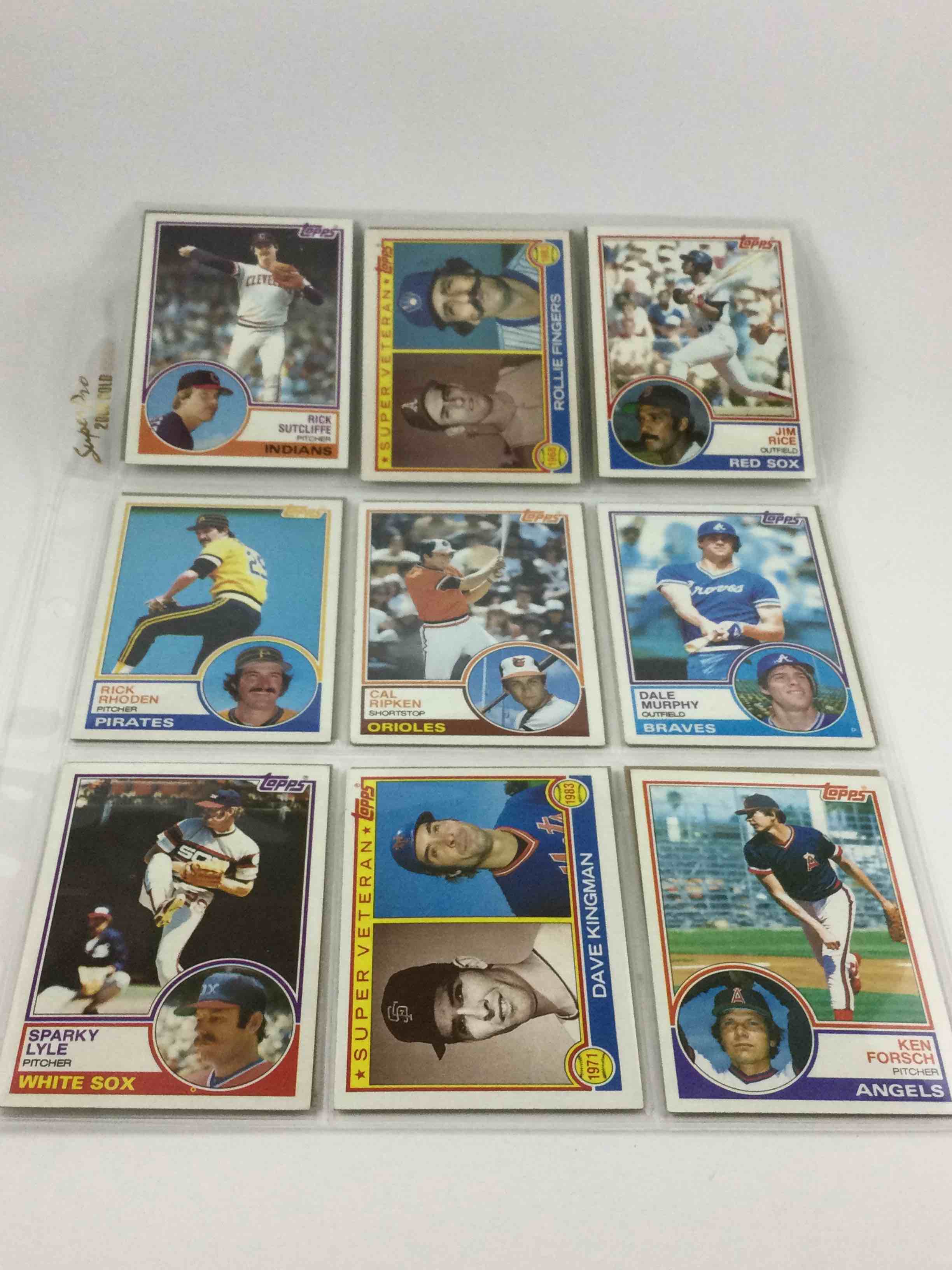 Lot of (18) Vintage 1983 Topps Baseball Cards