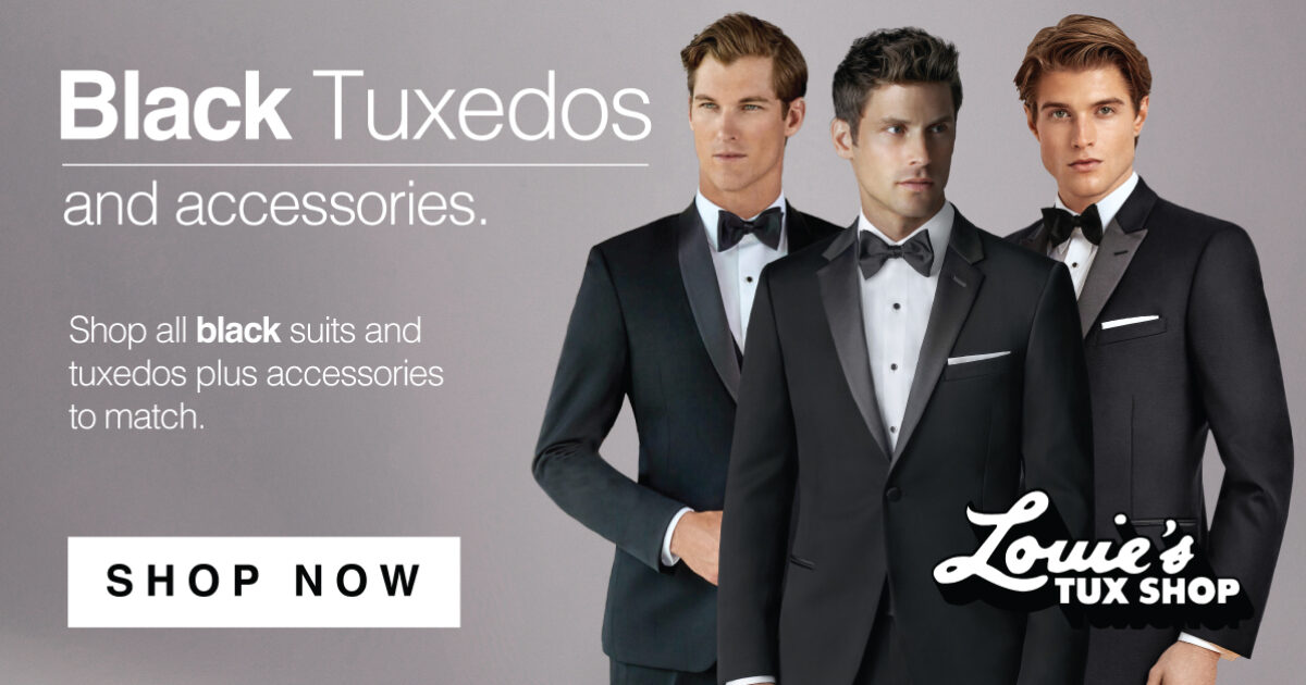 Black Tuxedos / Accessories Landing Page | Louie's Tux Shop