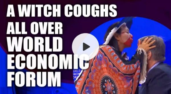 A Witch Coughs on Panelists at WEF's Conference in Davos | World ...