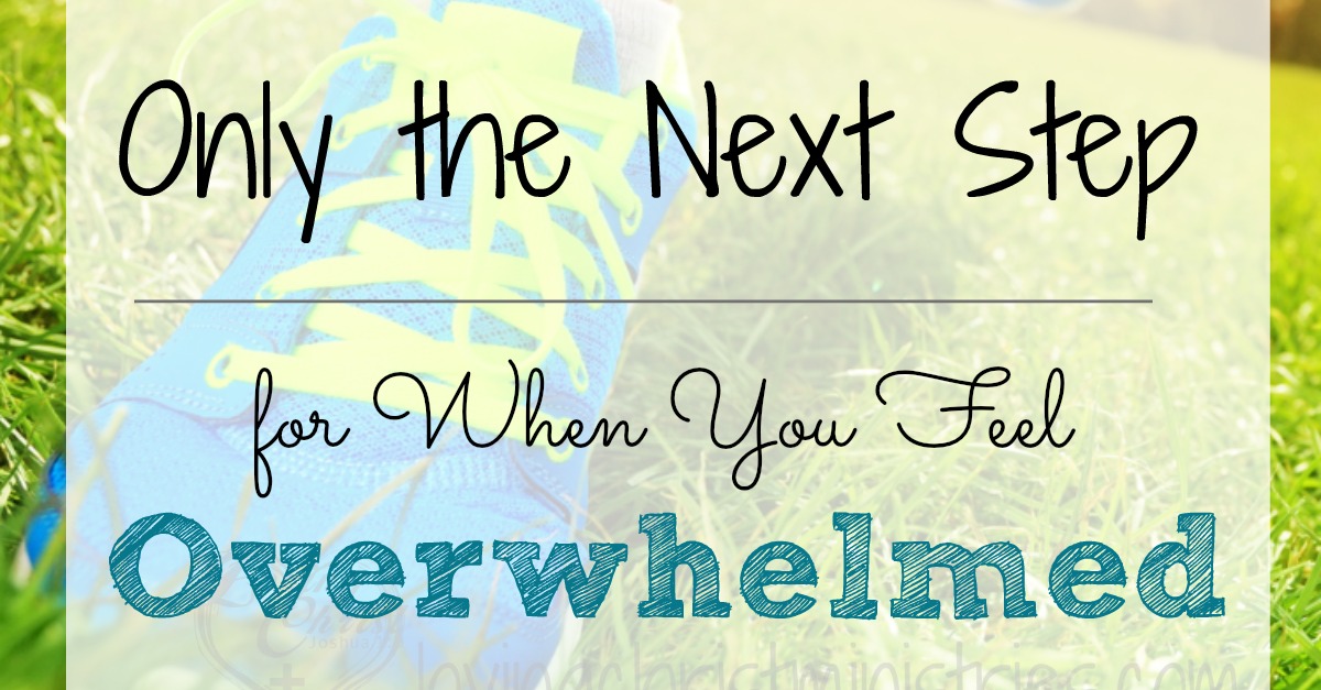 Only the Next Step - When You Feel Overwhelmed | Loving Christ