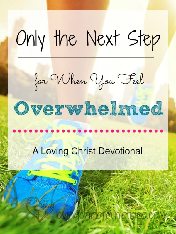 Only the Next Step - When You Feel Overwhelmed | Loving Christ