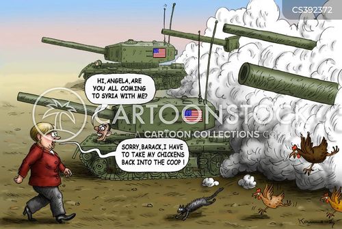 Us Intervention Cartoons and Comics - funny pictures from CartoonStock