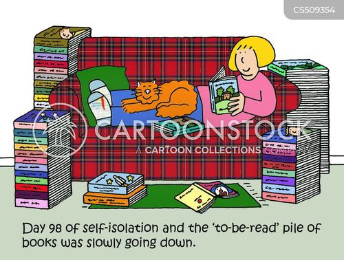 Reading Pile Cartoons and Comics - funny pictures from CartoonStock