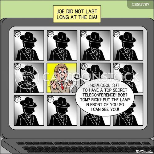 E-meeting Cartoons and Comics - funny pictures from CartoonStock
