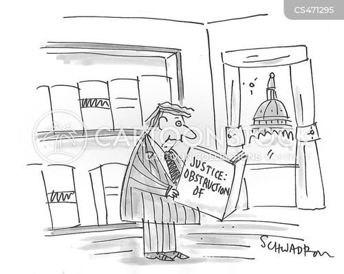 Obstruction Cartoons and Comics - funny pictures from CartoonStock