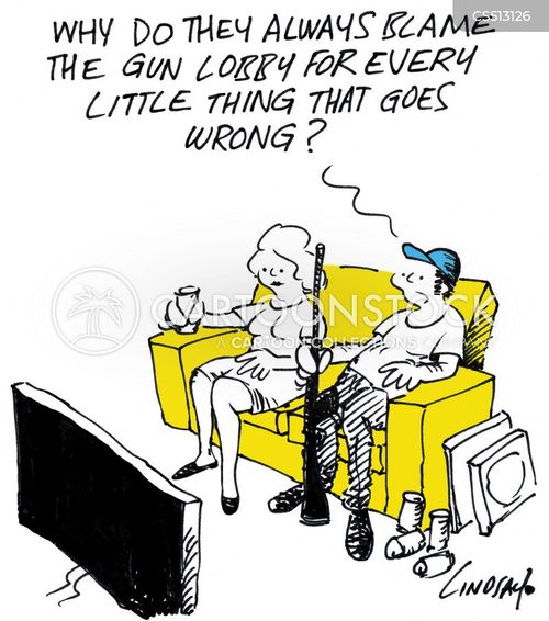 Gun Lobby Cartoons and Comics - funny pictures from CartoonStock