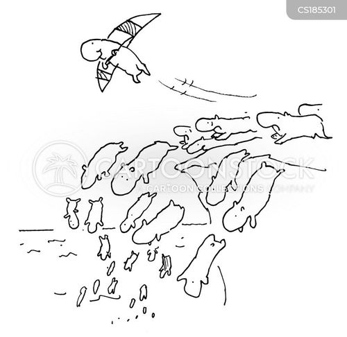 Jumping Off A Cliff Cartoons and Comics - funny pictures from CartoonStock