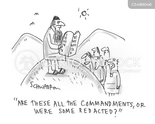10 Commandments News and Political Cartoons