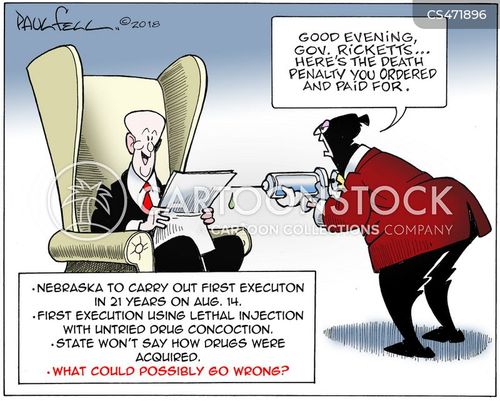 Lethal Injection Cartoons and Comics - funny pictures from CartoonStock