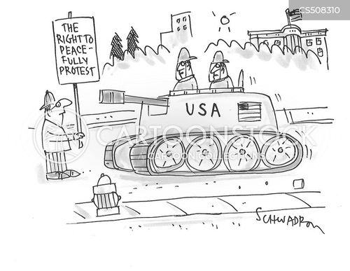 Peaceful Protests Cartoons and Comics - funny pictures from CartoonStock