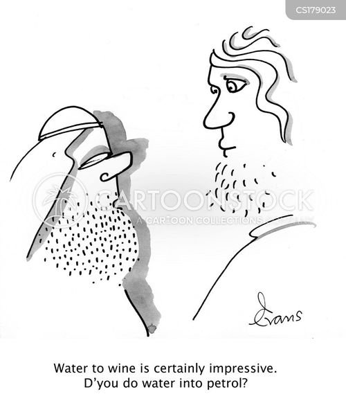 Miracle Of The Oil Cartoons and Comics - funny pictures from CartoonStock