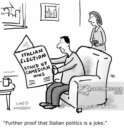 Italian Politicians News and Political Cartoons