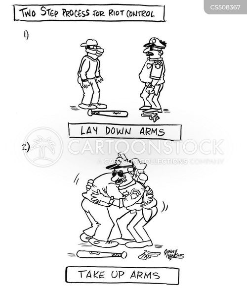 Crowd Control Unit Cartoons and Comics - funny pictures from CartoonStock