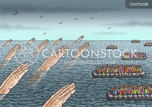 Economic Migrant Cartoons and Comics - funny pictures from CartoonStock