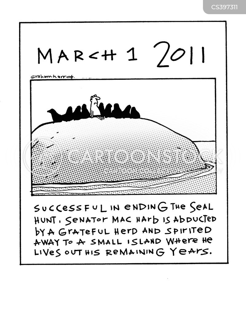 Hunting Seals Cartoons and Comics - funny pictures from CartoonStock
