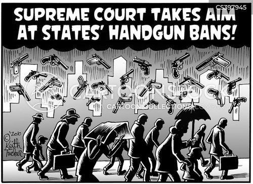 Gun Ban Cartoons and Comics - funny pictures from CartoonStock