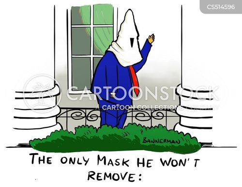 Trump Mask Cartoons and Comics - funny pictures from CartoonStock
