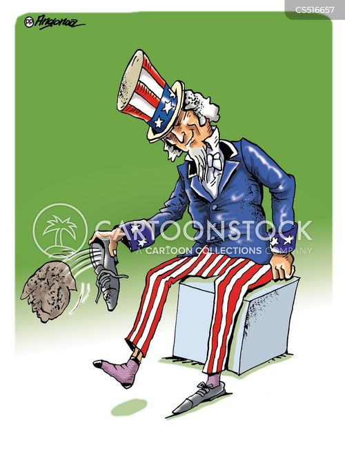 Uncle Sam Vs Trump Cartoons and Comics - funny pictures from CartoonStock