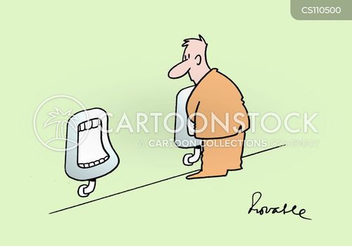 Urinal Cartoons and Comics - funny pictures from CartoonStock