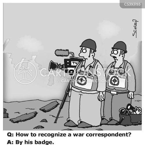 War Correspondent Cartoons and Comics - funny pictures from CartoonStock