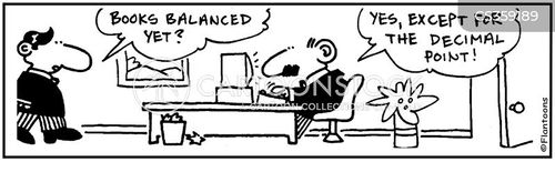 Balancing Accounts Cartoons and Comics - funny pictures from CartoonStock
