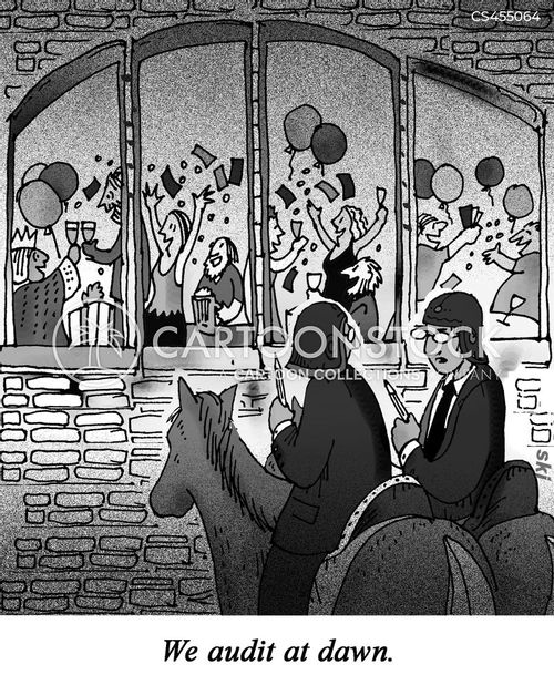 Auditing Cartoons and Comics - funny pictures from CartoonStock