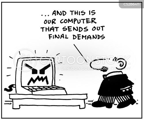 Final Demand Cartoons and Comics - funny pictures from CartoonStock