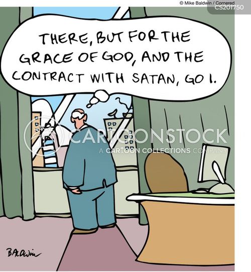 Deal With The Devil Cartoons and Comics - funny pictures from CartoonStock