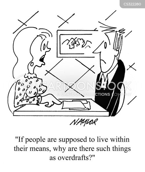Bank Overdraft Cartoons and Comics - funny pictures from CartoonStock