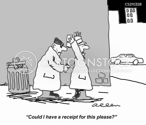 Receipts Tracking Cartoons and Comics - funny pictures from CartoonStock