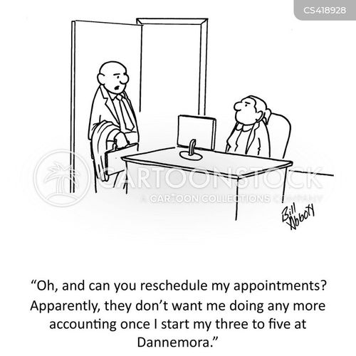 Rescheduling Cartoons and Comics - funny pictures from CartoonStock